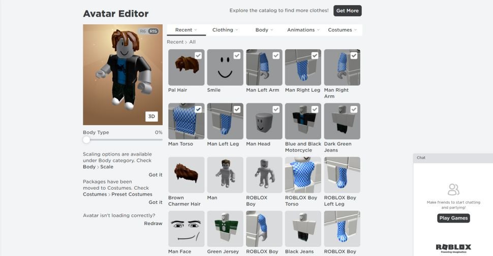 Roblox - Avatar Maker - Como criar e editar o avatar de Roblox | Eurogamer.pt